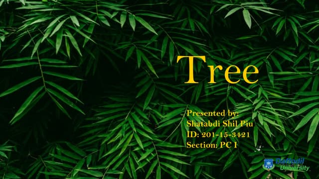 Tree Data Structure Concepts Types And Algorithms Ppt