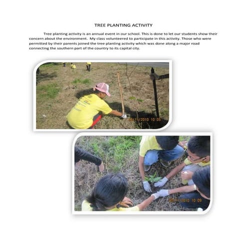 Tree planting activity | DOCX