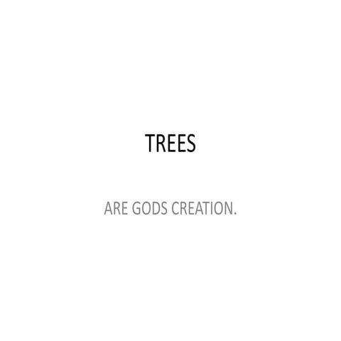 Presentation about trees | PPT
