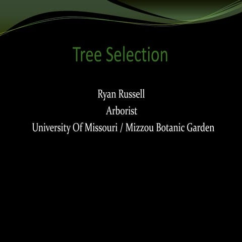 Tree selection | PPTX
