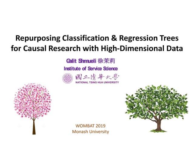 Repurposing Classification And Regression Trees For Causal Research With