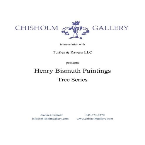Trees by Henry Bismuth, Courtesy of Chisholm Gallery, LLC | PPT