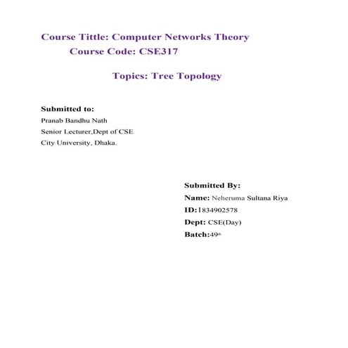 Tree Topology Pdf