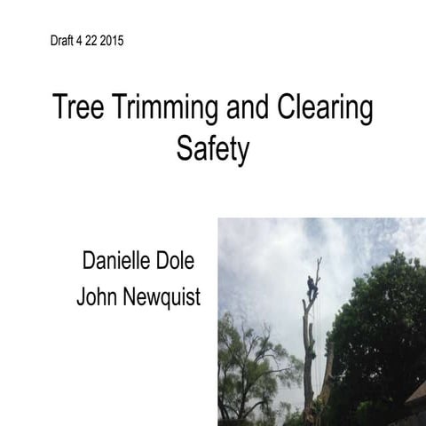 Tree Trimming Safety Update MI 2015 | PPTX