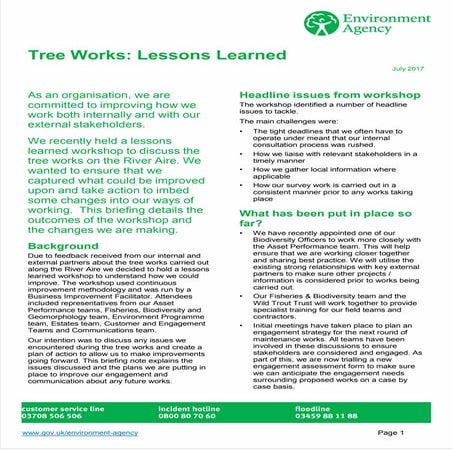 Tree works briefing note hs1 | PDF
