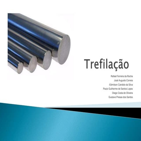 Fieira e trefilção (angulo de fieira e conformação) | PDF