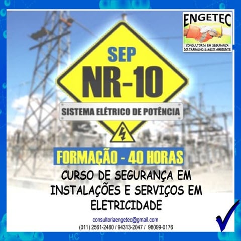 Treinamento de NR-10 40 Horas - Formação.ppt