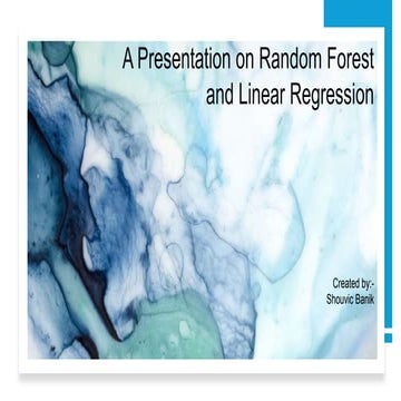 An Introduction To Random Forest And Linear Regression Algorithms Ppt 0126