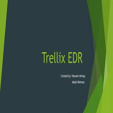 The Trellix EDR.pptx presentations for beignier | PPTX