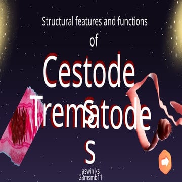 trematodes and cestods STRUCTURAL FEATURES C | PPTX