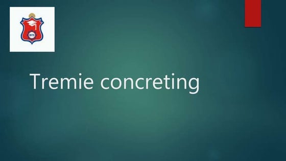 UNDERWATER CONCRETING TECHNIQUES | PPTX | Scuba Diving | Extreme Sports