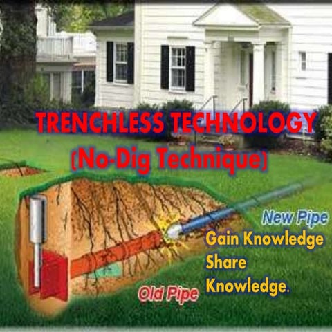 Trenchless Technology for Laying Underground pipes. | PPTX
