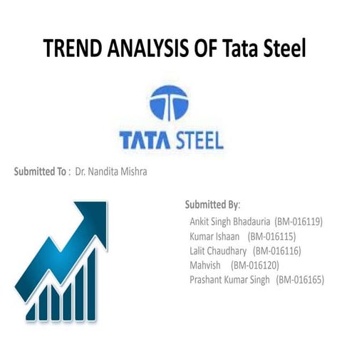 Trend analysis of tata steel | PPTX