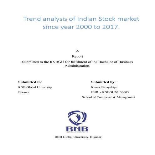 Trend analysis on stock market since 2000 2017 | PDF