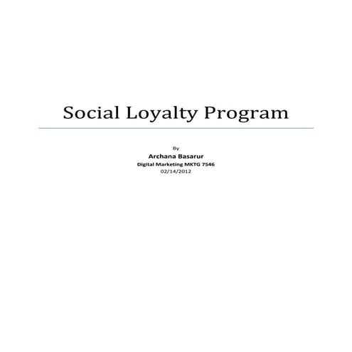 The Social Operating Model - White Paper | PDF