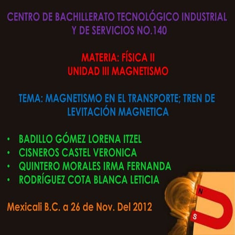 Levitación magnética | DOC