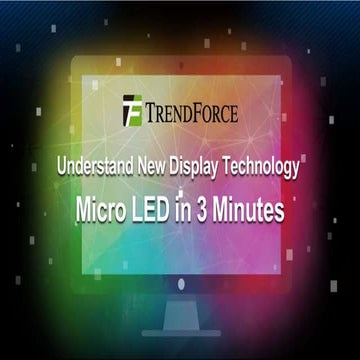 TrendForce micro led infographic 2017 | PPTX