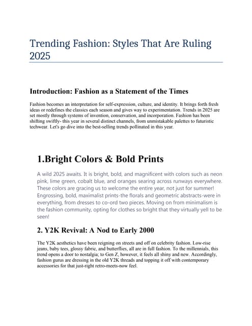 Fashion Presentation Fashion campaigns Clothing collections | PDF