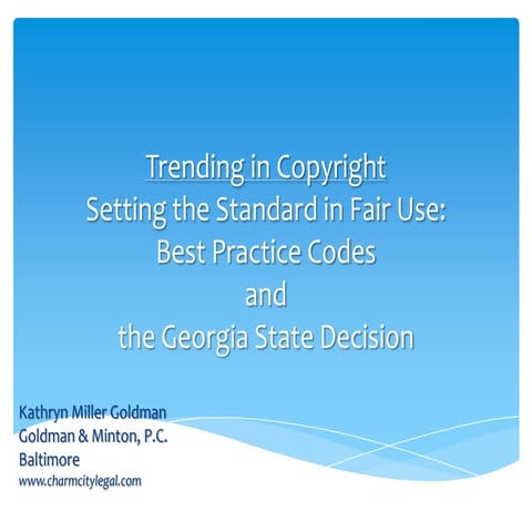 Trending in copyright | PPT