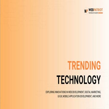 Top 10 Trending Technologies Revolutionizing 2024 | PPT