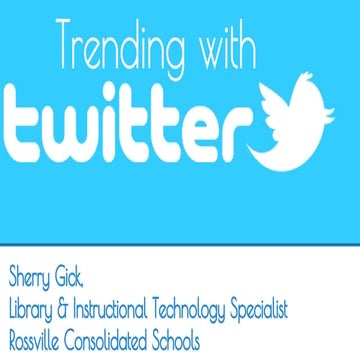 Trending with twitter | PPT