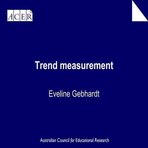 Trend Measurement | PPT
