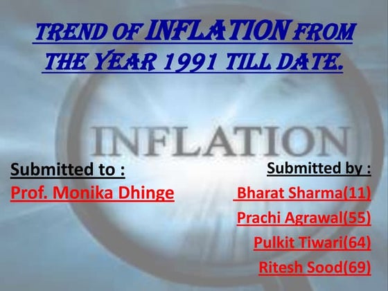 EVOLUTION OF INDIA’S ANNUAL INFLATION RATE FROM 1991-92 TO 2015-16 | PDF