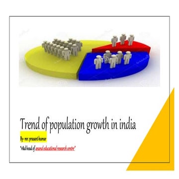 Trend of population growth in india | PPTX