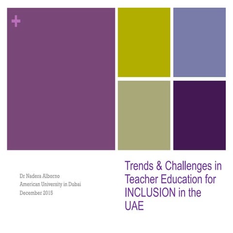 Trends & challenges inclusion in uae | PDF | Special Education | Education