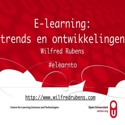 E-learning: trends en ontwikkelingen | PPT