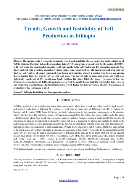 Trends in production and export of Gesho/Rhamnus prinoids in Ethiopia | PDF