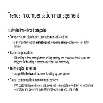 Trends in compensation management | PPTX
