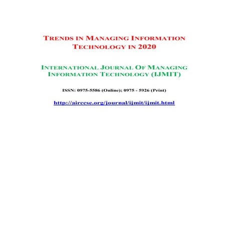 Trends in managing information technology in 2020 | PDF