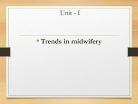 Current trends in obg | PPT