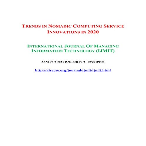 Trends in nomadic computing service innovations in 2020 | PDF
