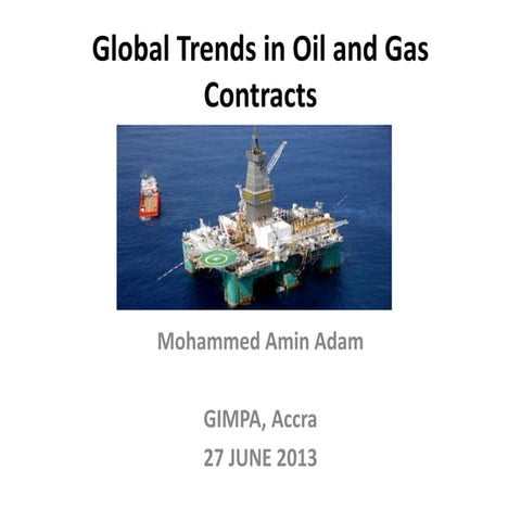 Topic 4: TYPES OF PETROLEUM CONTRACTS AGREEMENT | PDF