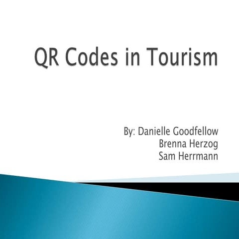 QR Codes in Tourism | PPTX