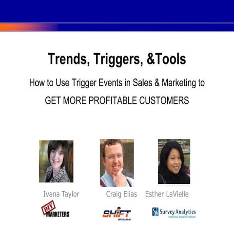 How to Use Trigger Events in Sales & Marketing To Get More Profitable Customers | PPTX