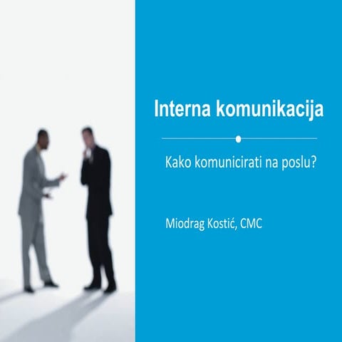 Trening interna komunikacija obuka korporativna komunikacija | PPT