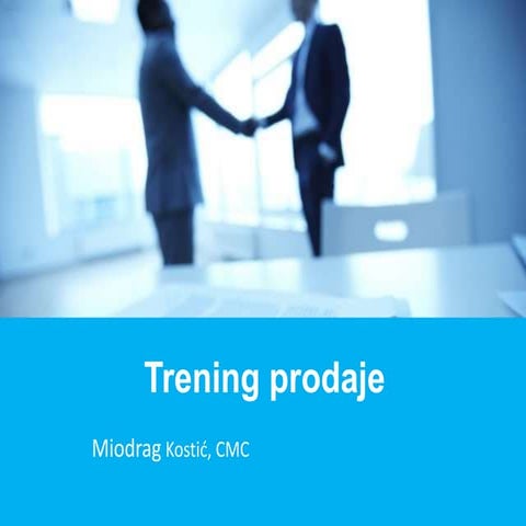 Trening prodaje interaktivna obuka prodavaca Poslovna Znanja | PPTX
