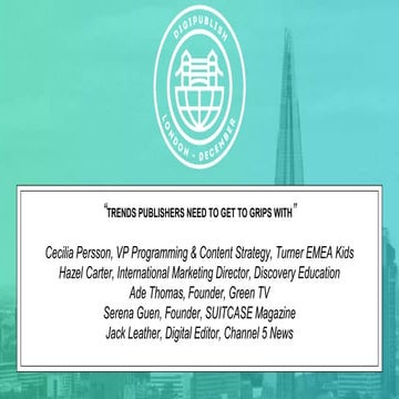 PANEL SESSION - TRENDS PUBLISHERS NEED TO GET TO GRIPS WITH | PPTX ...