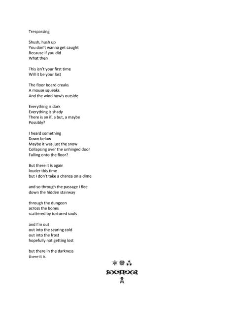 Daydream poem | DOCX