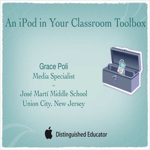 An Ipod In Your Classroom Toolbox Pdf