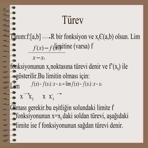 Türev 06 | PPT