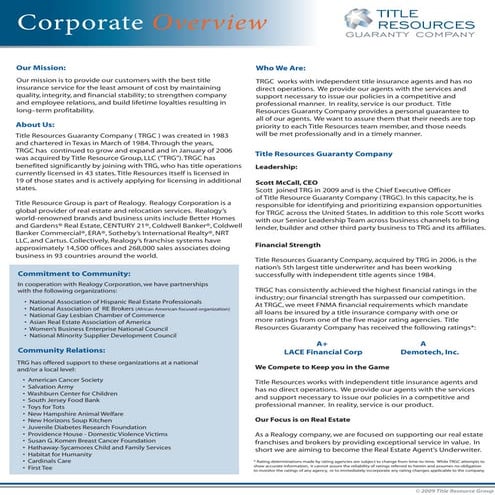 Title Resources Guaranty Company