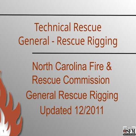 TR General-Rescue Rigging.pptx Firefighting | PPTX