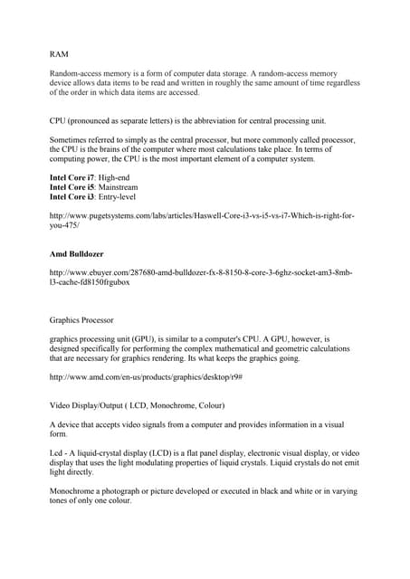 Computer Glossary A to Z Terminology, Vocabulary | PDF