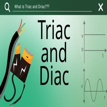 LIght Dimmer Circuit Using DIAC And TRIAC | PPTX