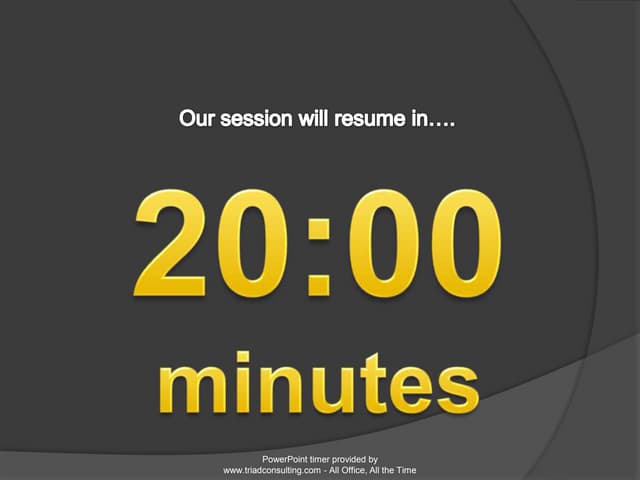 1 minute timer | PPT