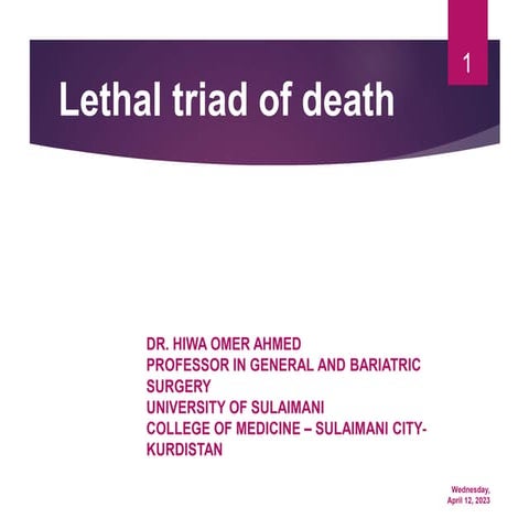 Triad of death, damage controle surgery.ppt